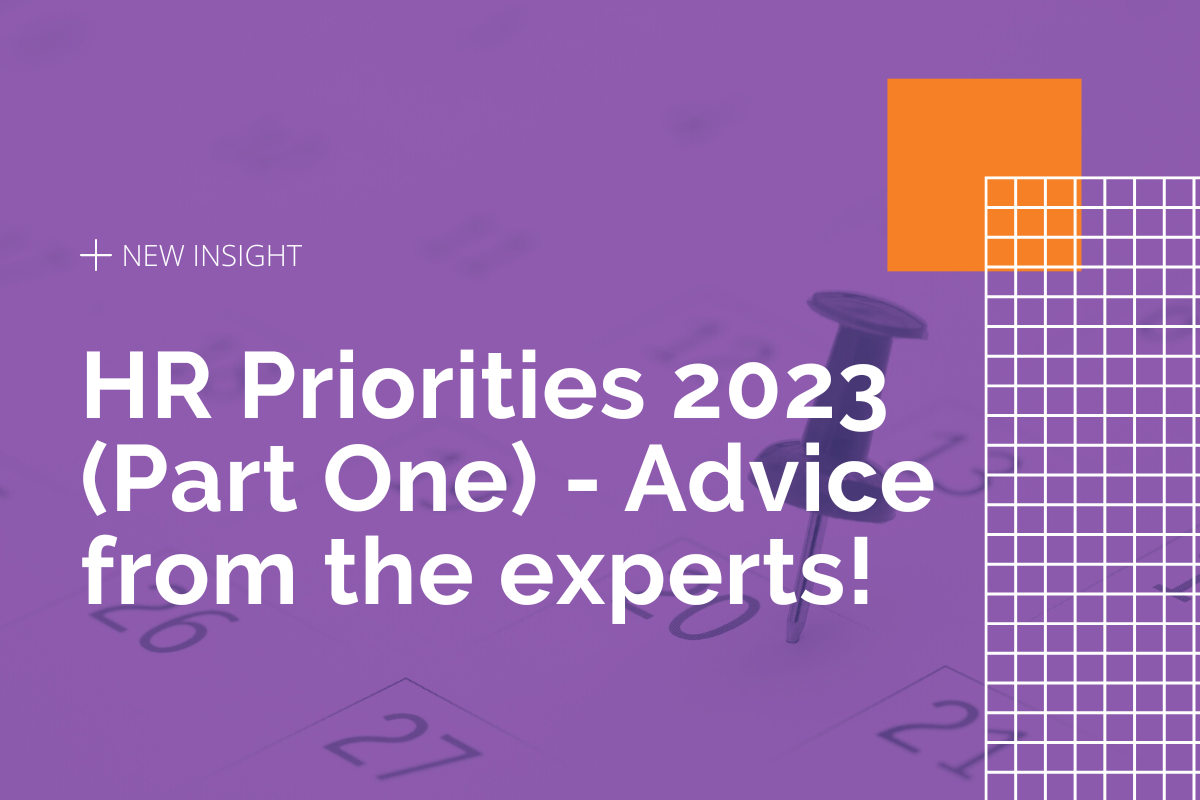 HR Priorities 2023 (Part One) – Advice from the experts! | Insight HR ... HR Priorities 2023 (Part One) – Advice from the experts! | Insight HR ...